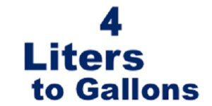 4 Liters to Gallons ~ How Many Gallons in Four Liters - 9jafoods